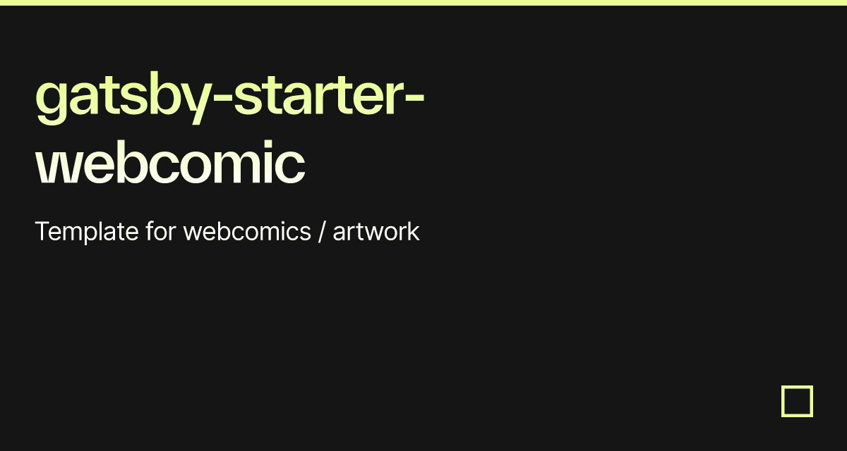 gatsby-starter-webcomic - Codesandbox