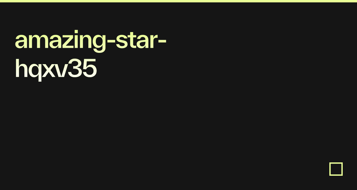 amazing-star-hqxv35 - Codesandbox