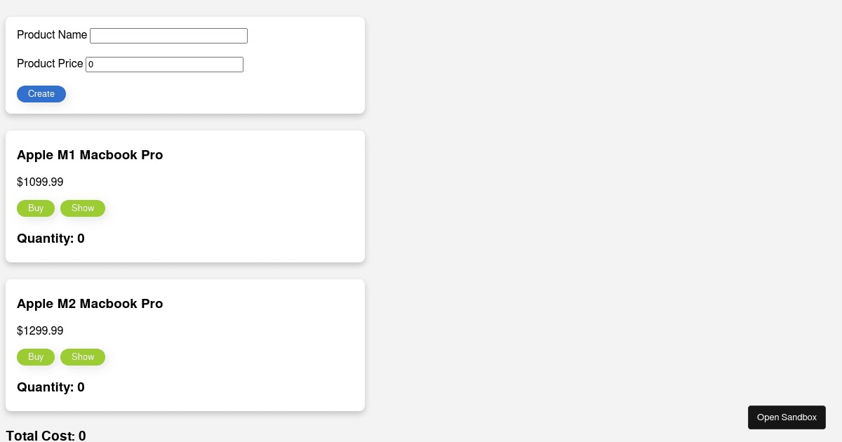 react-proj - Codesandbox