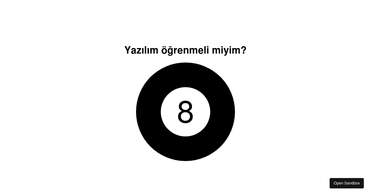 magic8ball - Codesandbox