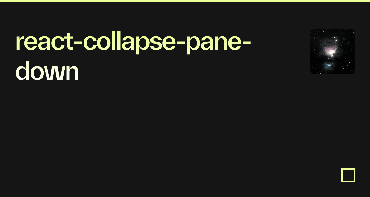 react-collapse-pane-down - Codesandbox