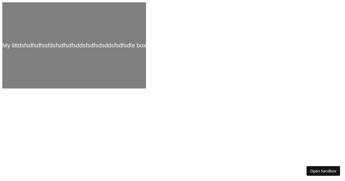 dynamic font sizes (forked) - Codesandbox
