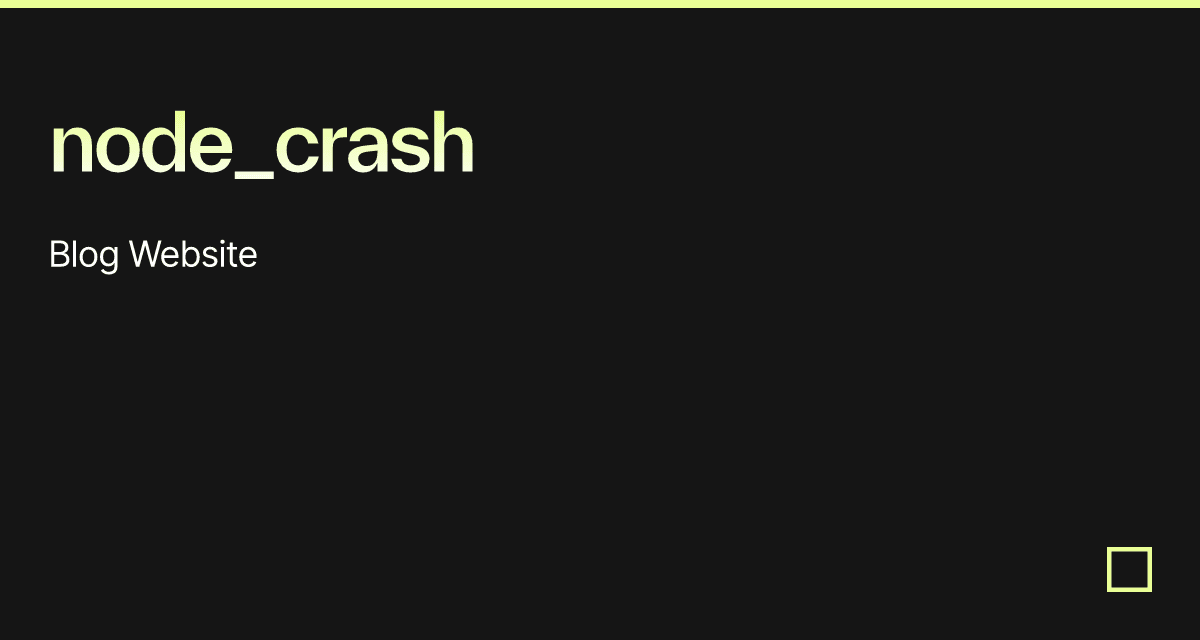node_crash - Codesandbox