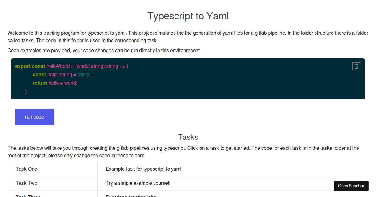 ts-yaml - Codesandbox