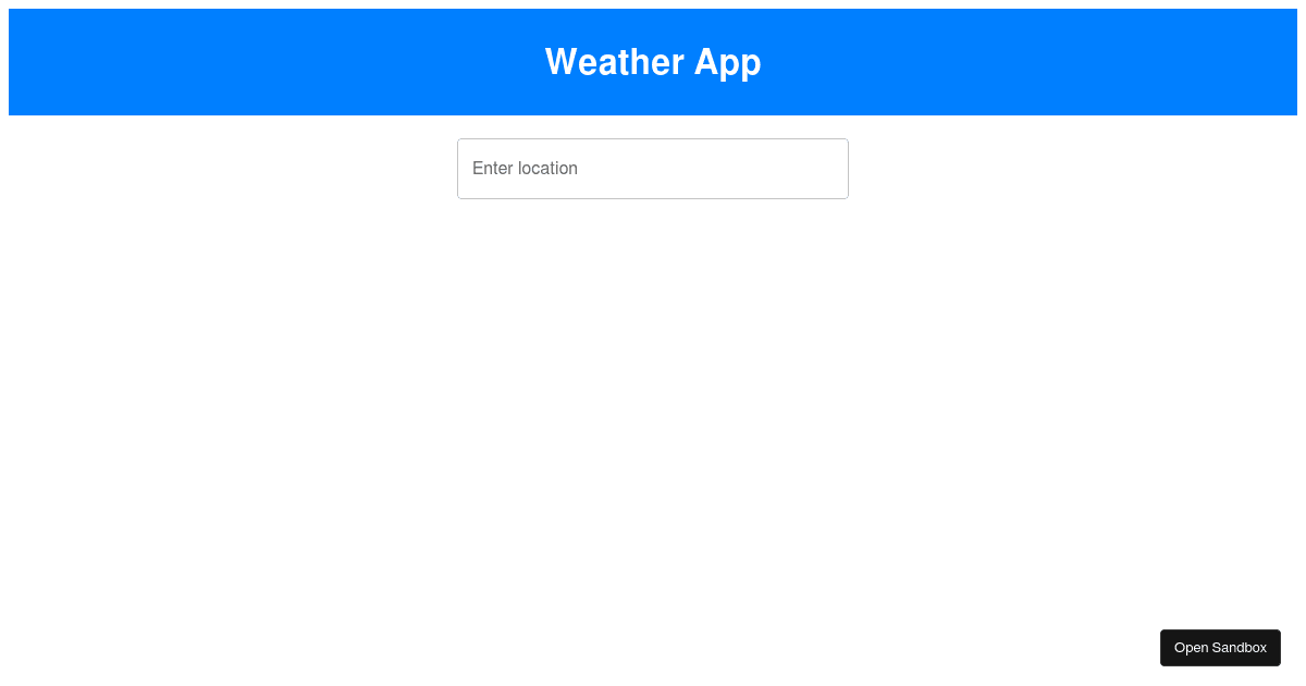 MERN-1 (Session 10) Weather-App (forked) - Codesandbox