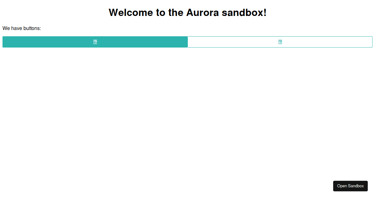 Ticketmaster Aurora Demo - Codesandbox