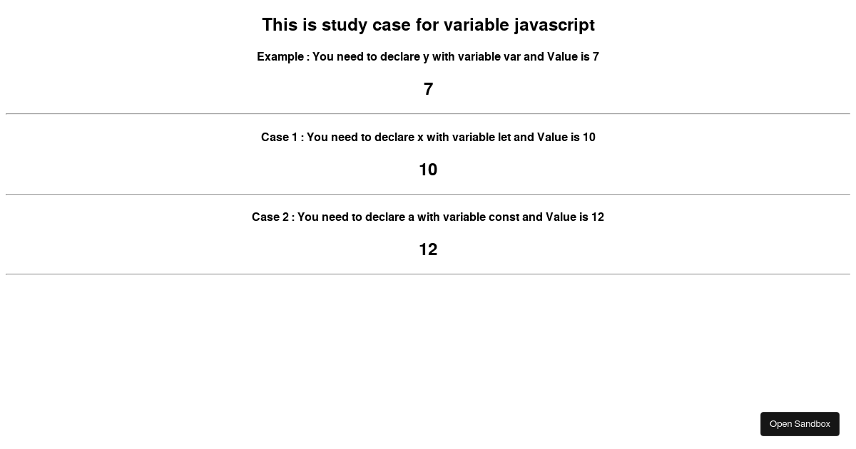 JS MySkill Study Case #1 - Codesandbox