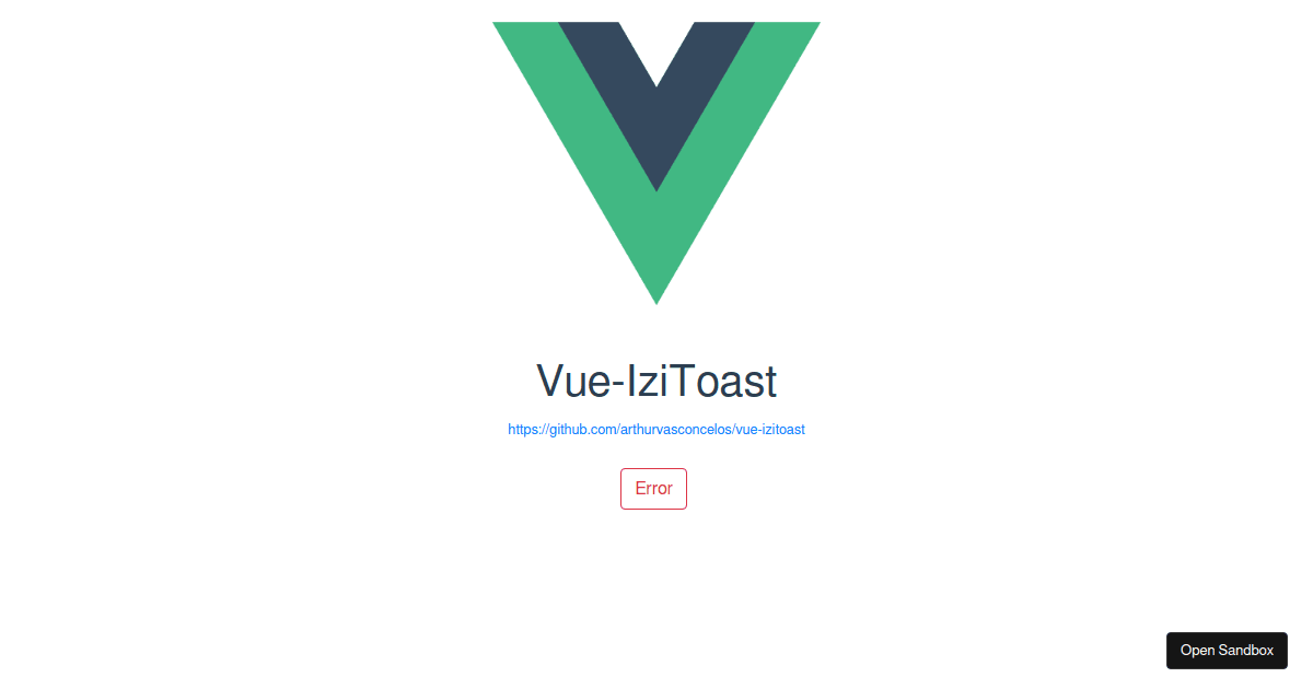 Vue-Izitoast Example - Codesandbox