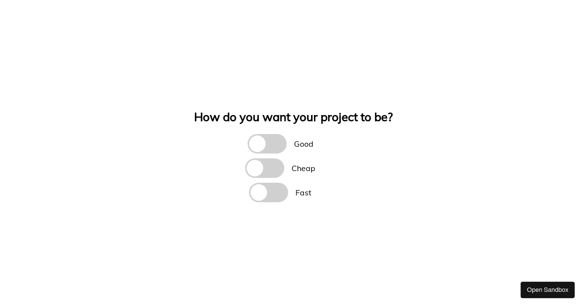 good-cheap-fast - Codesandbox