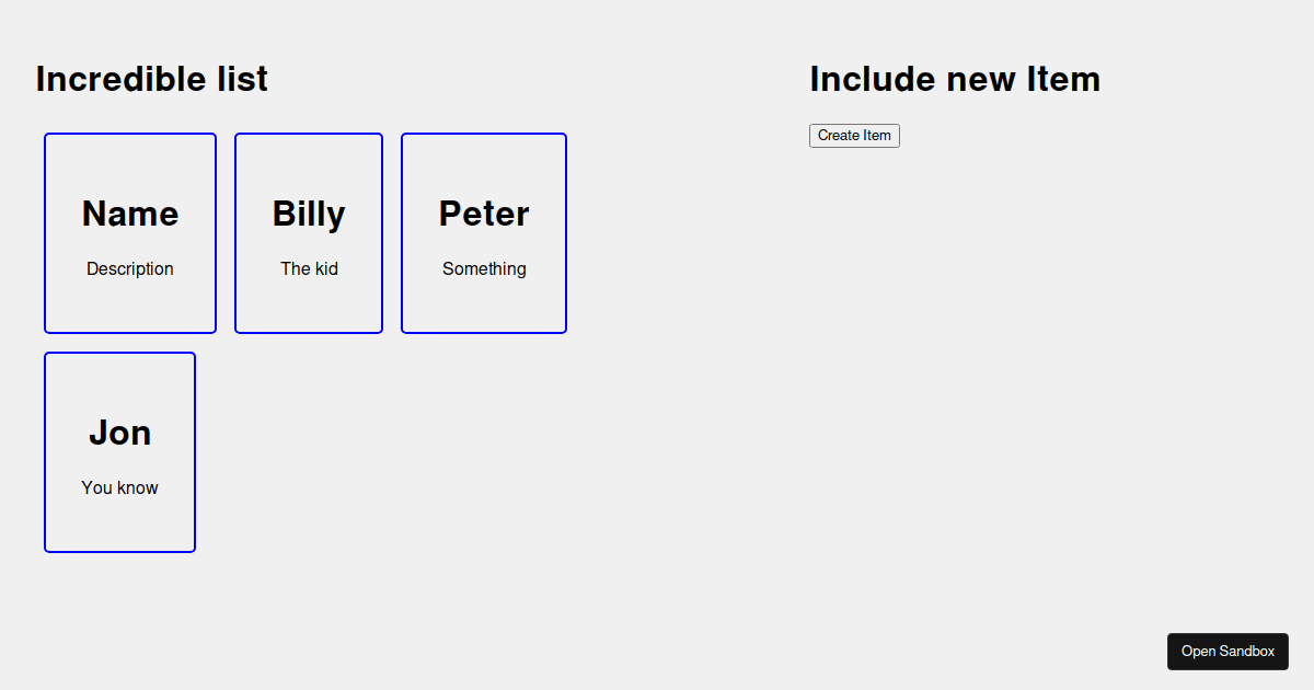 React Typescript Form Codesandbox
