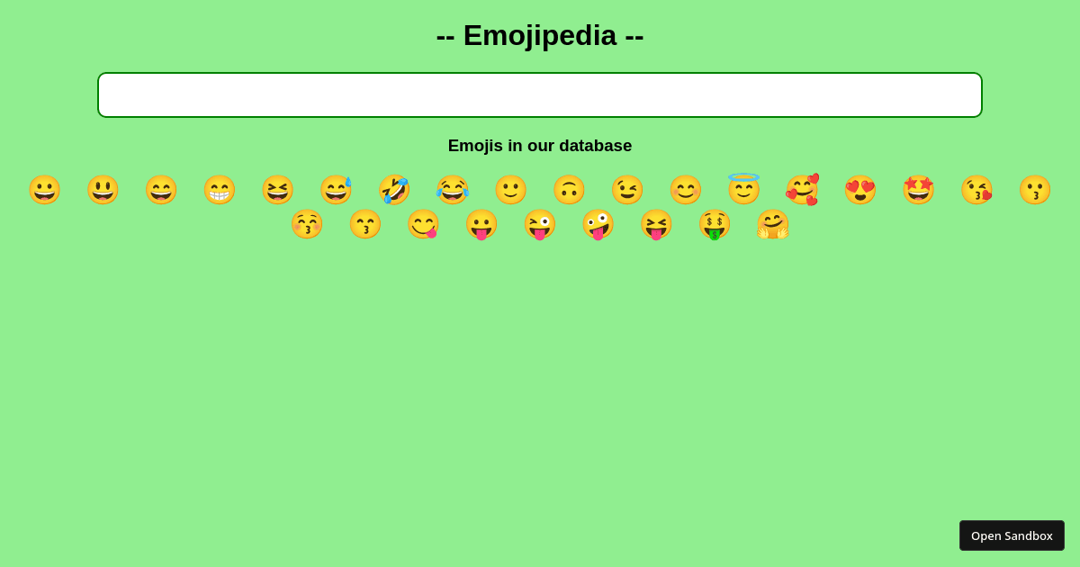 emojipedia - Codesandbox