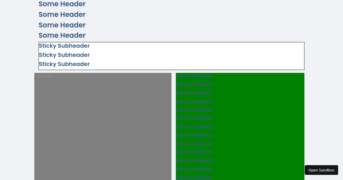 react-sticky-el bug sandbox (forked) - Codesandbox