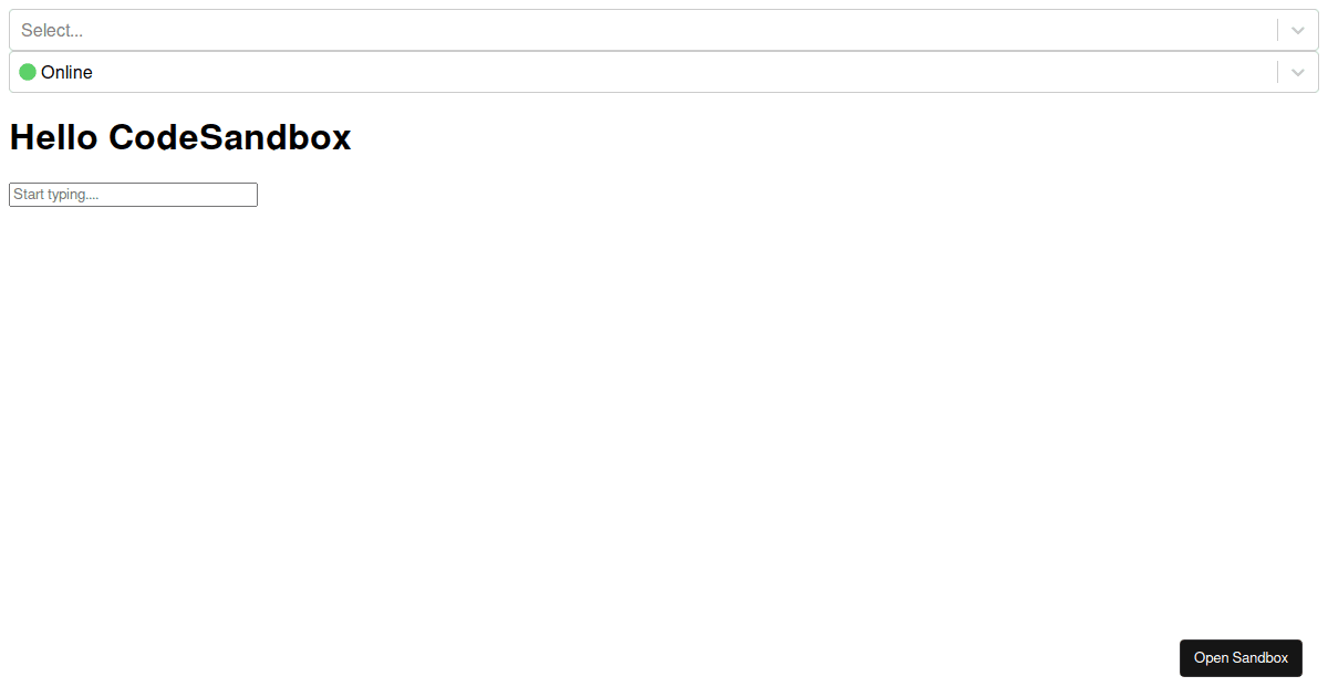 Search box using debounce React (forked) - Codesandbox