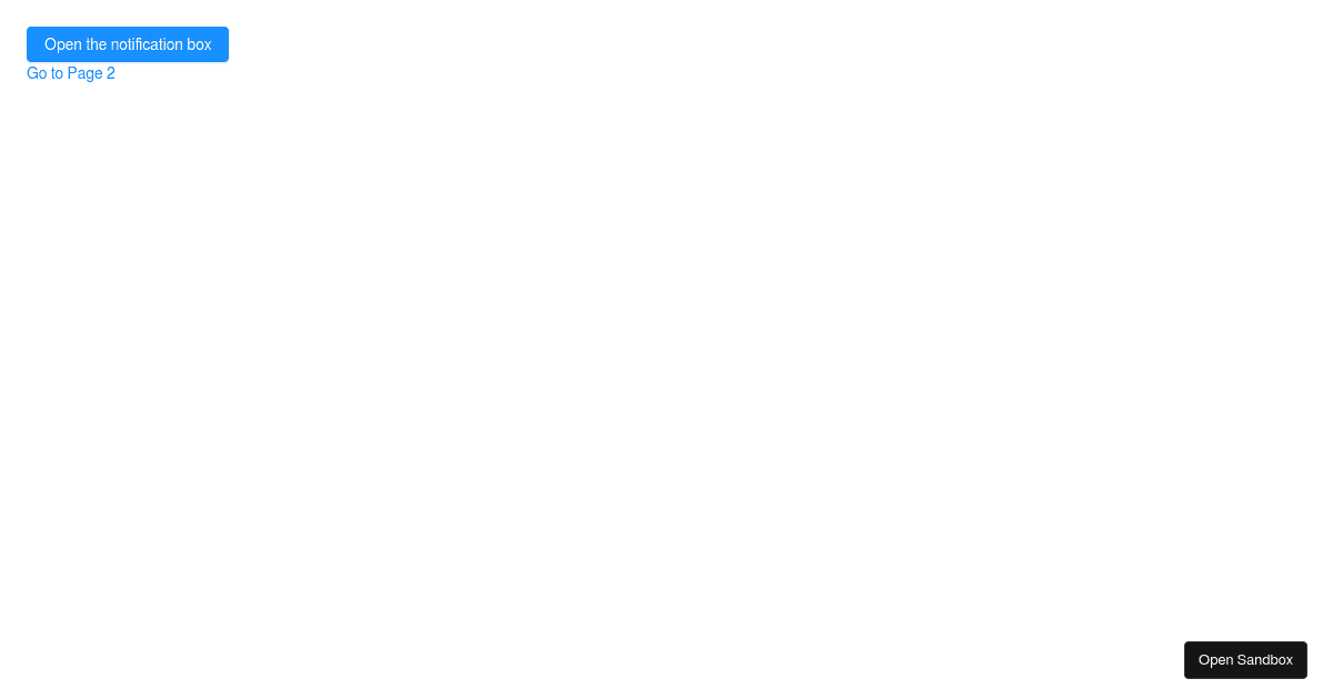 NavLink not working inside notification antd 3 (forked) - Codesandbox NavLink not working inside notification antd 3 (forked) - Codesandbox