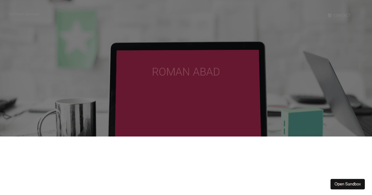 Old Portfolio Made With Html5 Css Js Jquery Codesandbox