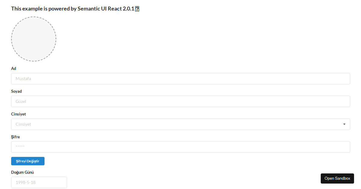 semantic-ui-example (forked) - Codesandbox