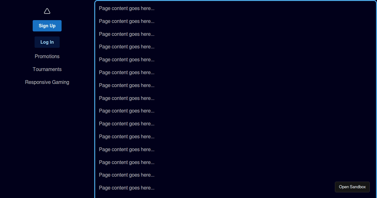 Mantine Template Codesandbox 