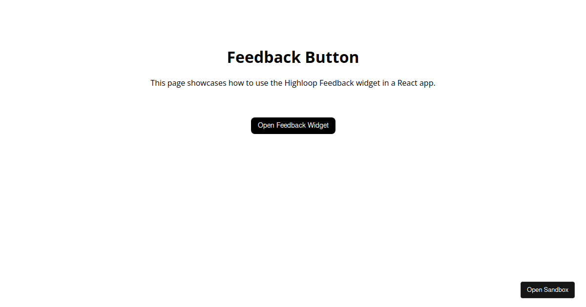 highloop-feedback-react-button - Codesandbox