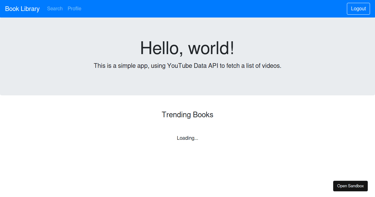 book-library - Codesandbox