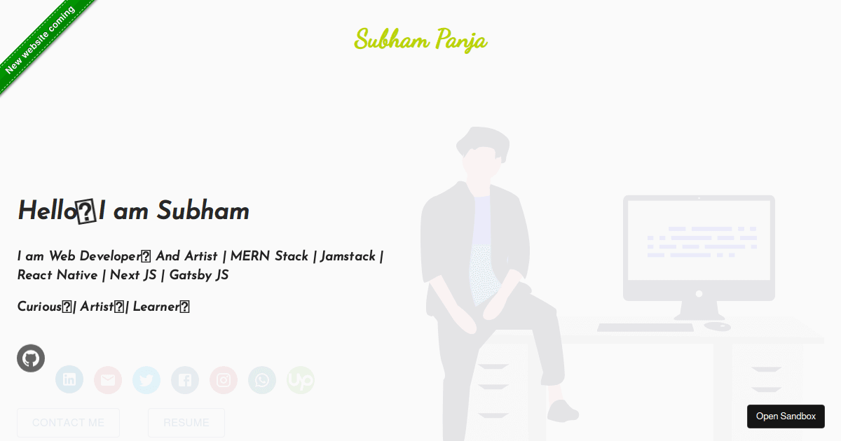 myportfolio - Codesandbox