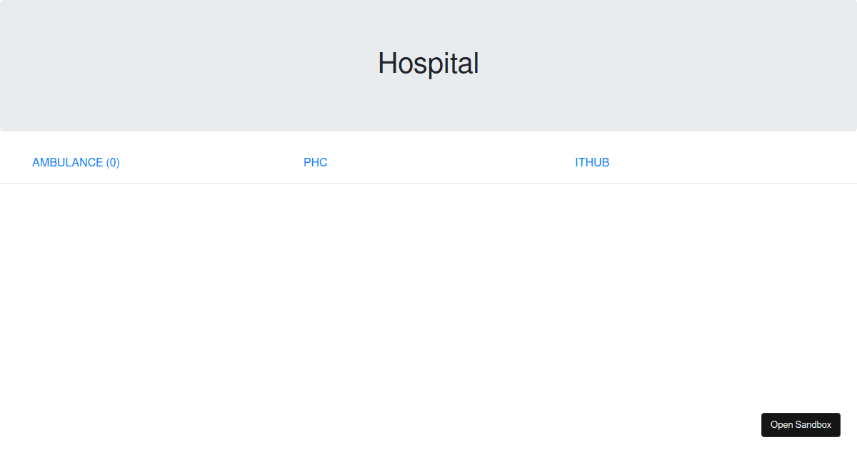Hospital-ui - Codesandbox