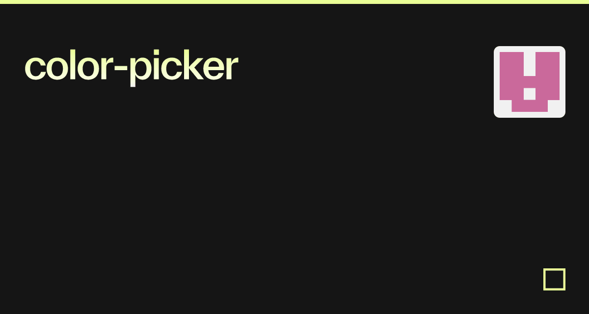 color-picker - Codesandbox