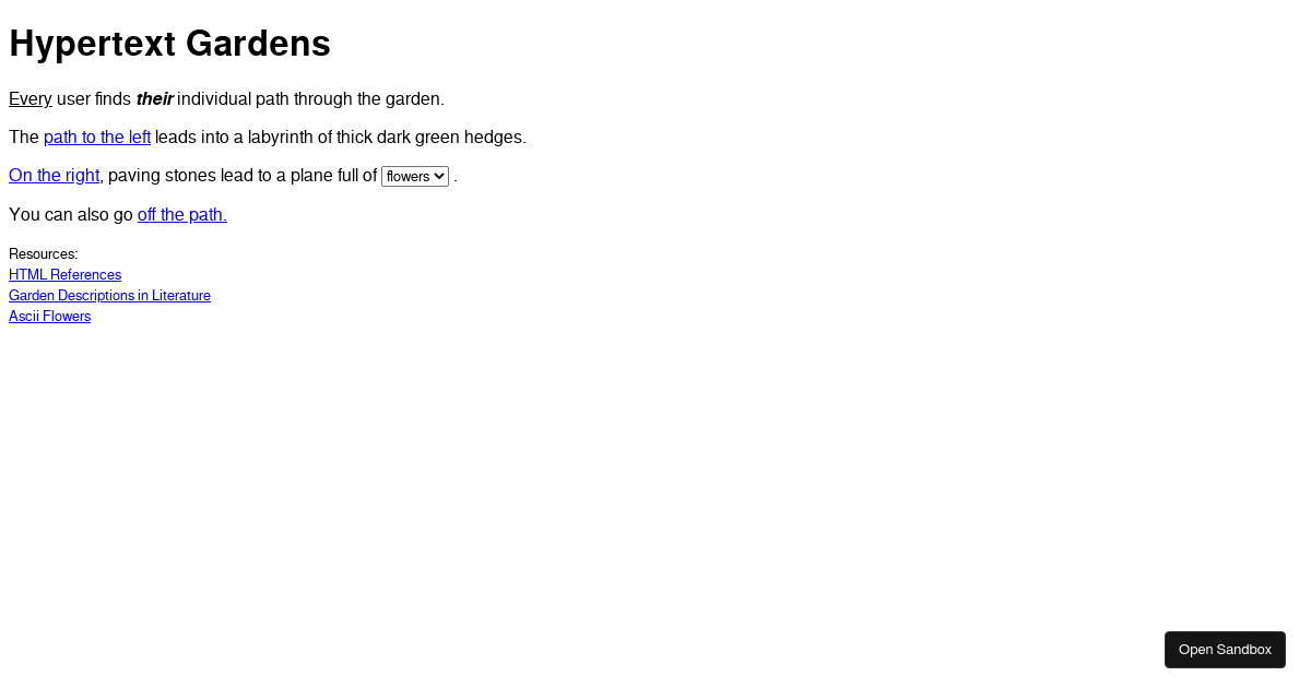 01_hypertext_garden (HTML) - Codesandbox
