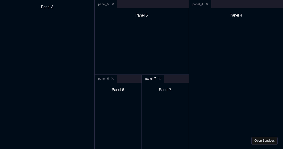 simple-dockview - Codesandbox