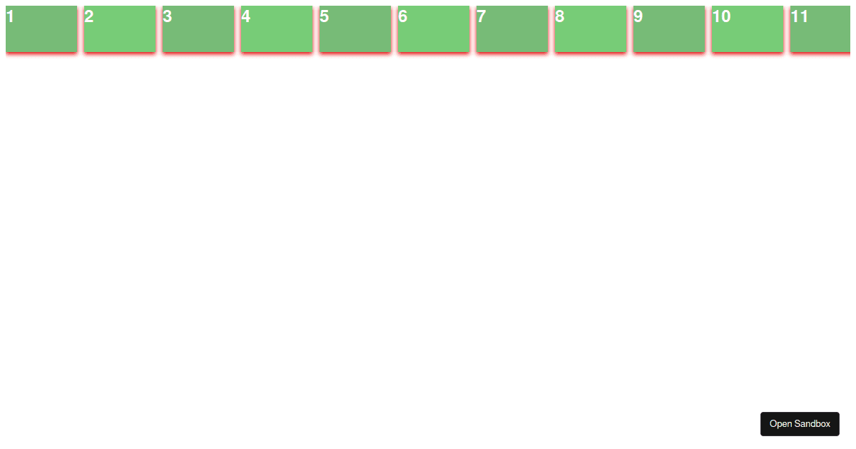 React Indiana Drag Scroll Emulate Margin Codesandbox
