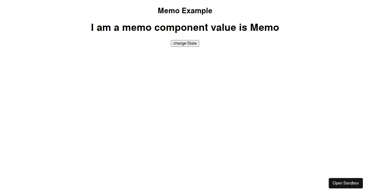 Memo in functional components Example - Codesandbox Memo in functional components Example - Codesandbox