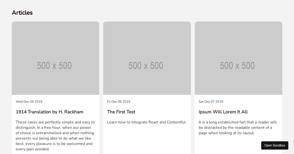 react-contentful - Codesandbox
