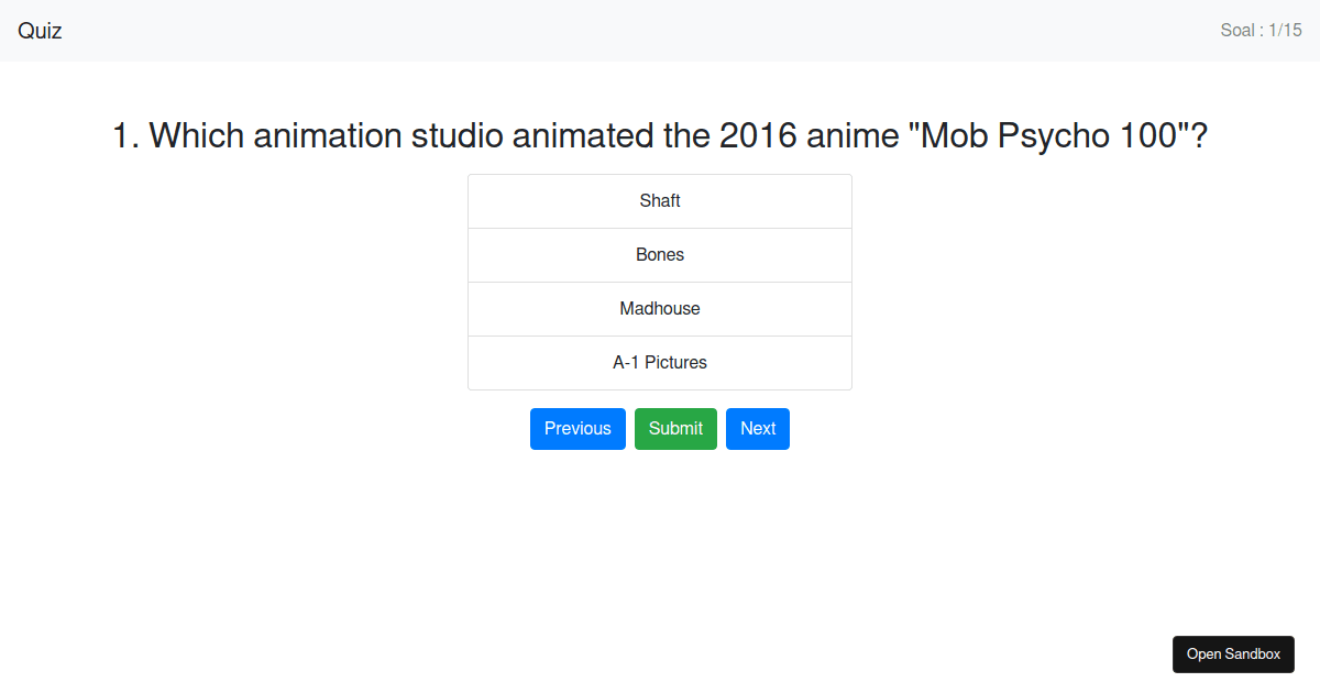 quiz-example - Codesandbox