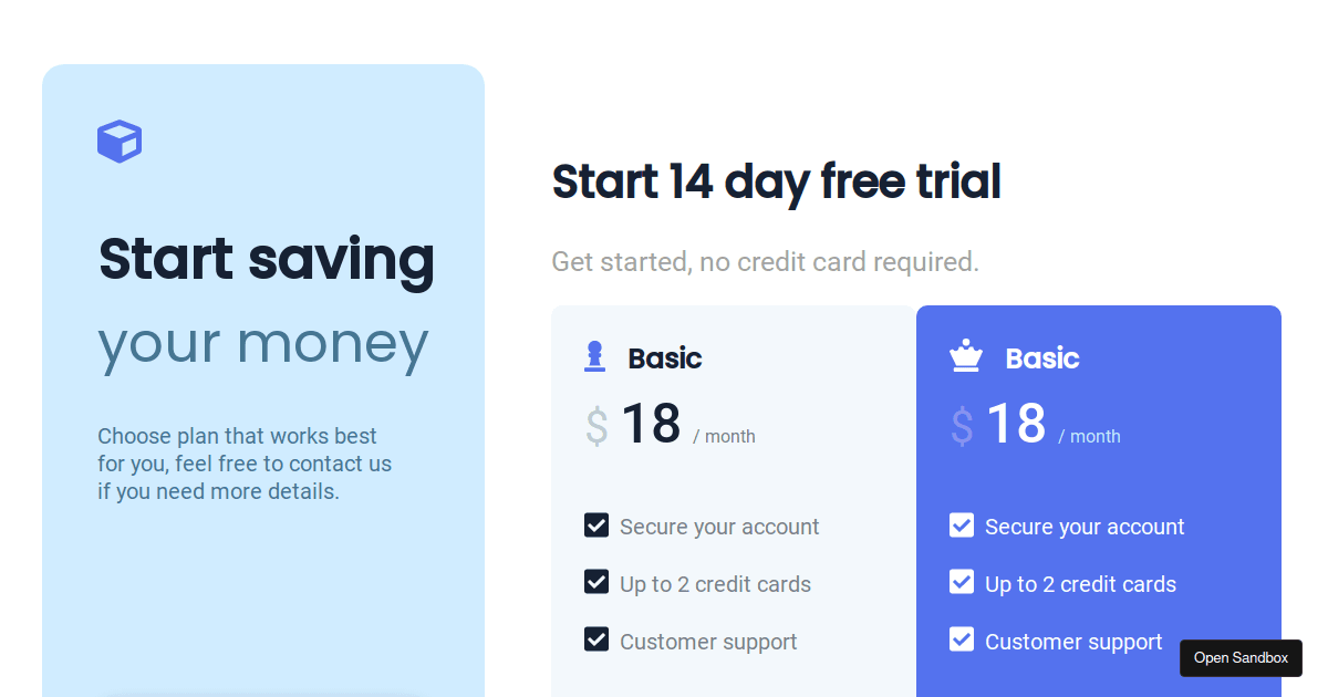 JSsantana/react-pricing-page - Codesandbox