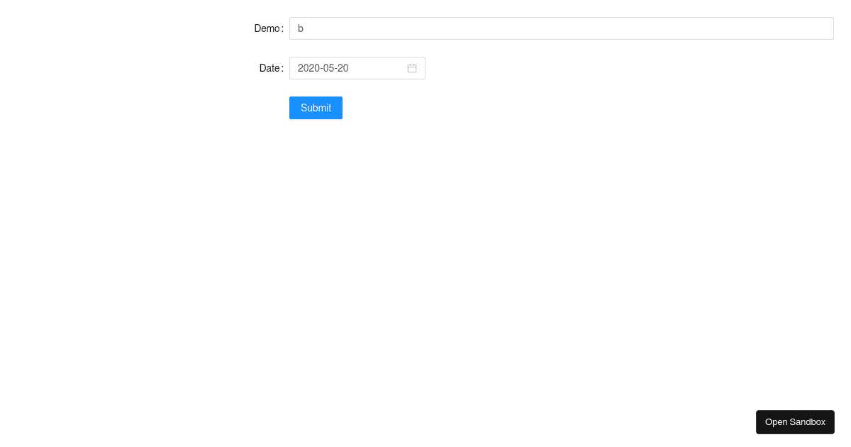 基本使用 - Ant Design Demo - Codesandbox