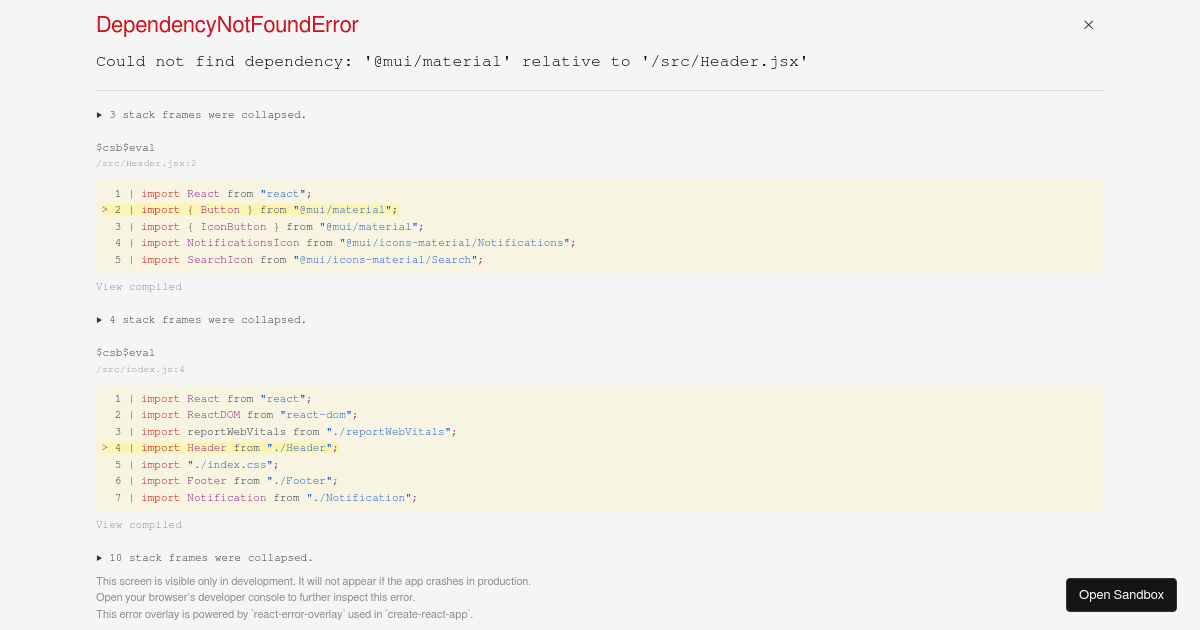 sample_app - Codesandbox
