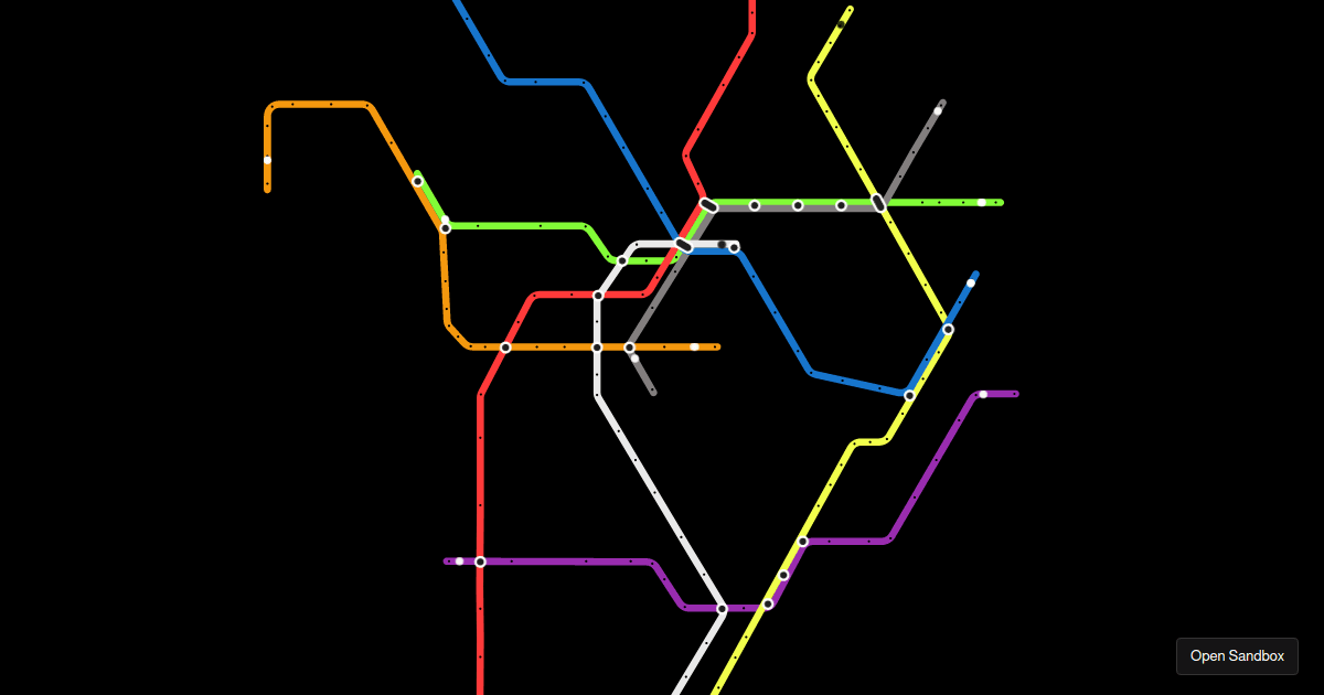 Animated Subway Map - Codesandbox