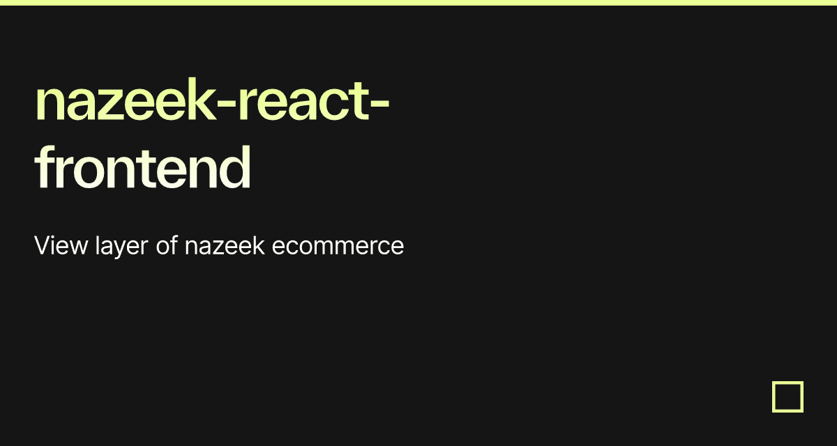 nazeek-react-frontend - Codesandbox