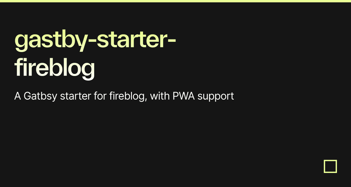 gastby-starter-fireblog - Codesandbox