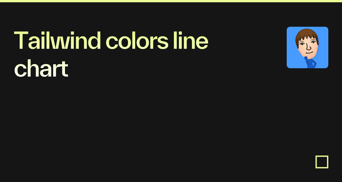 Tailwind colors line chart - Codesandbox