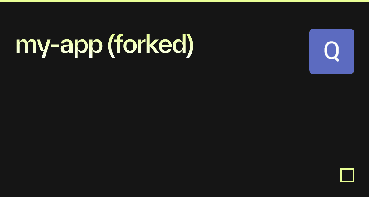 my-app (forked) - Codesandbox