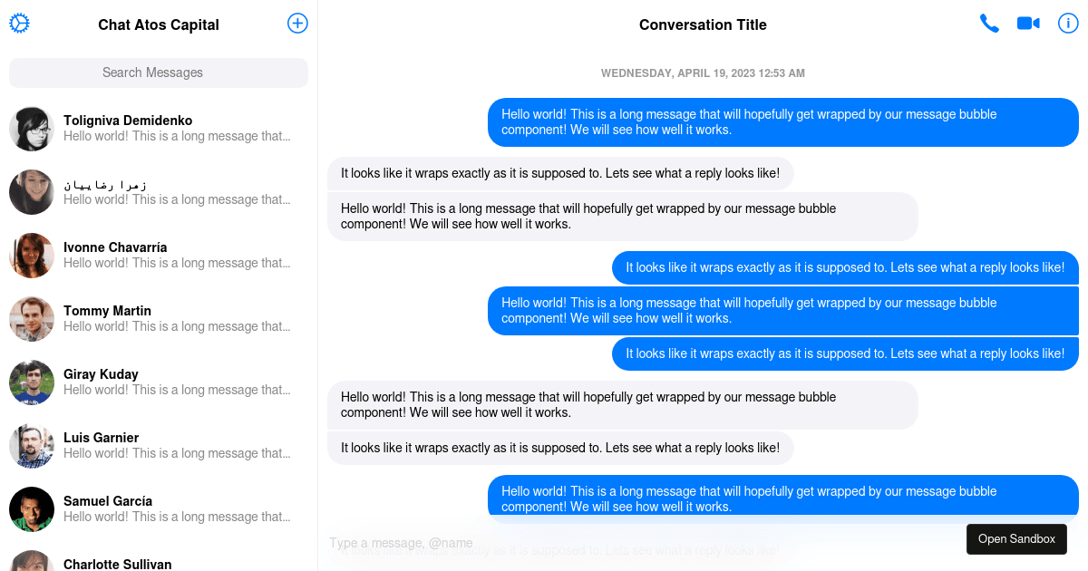 messenger-ui - Codesandbox