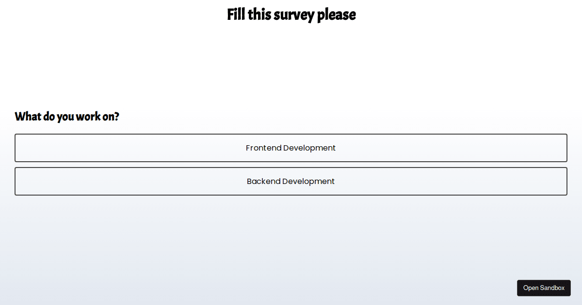 dynamic-survey-form - Codesandbox