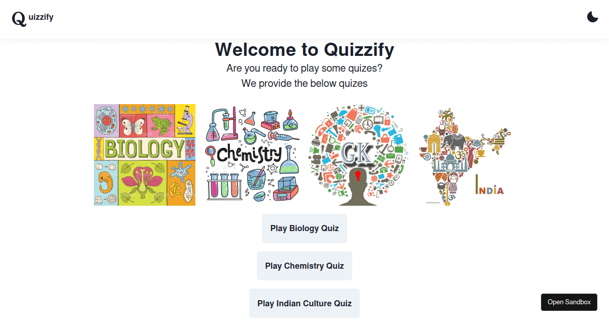 quiz-app - Codesandbox