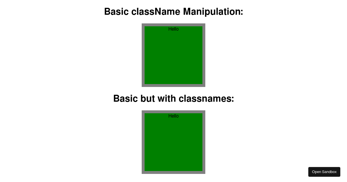 example-using-classnames-utility - Codesandbox