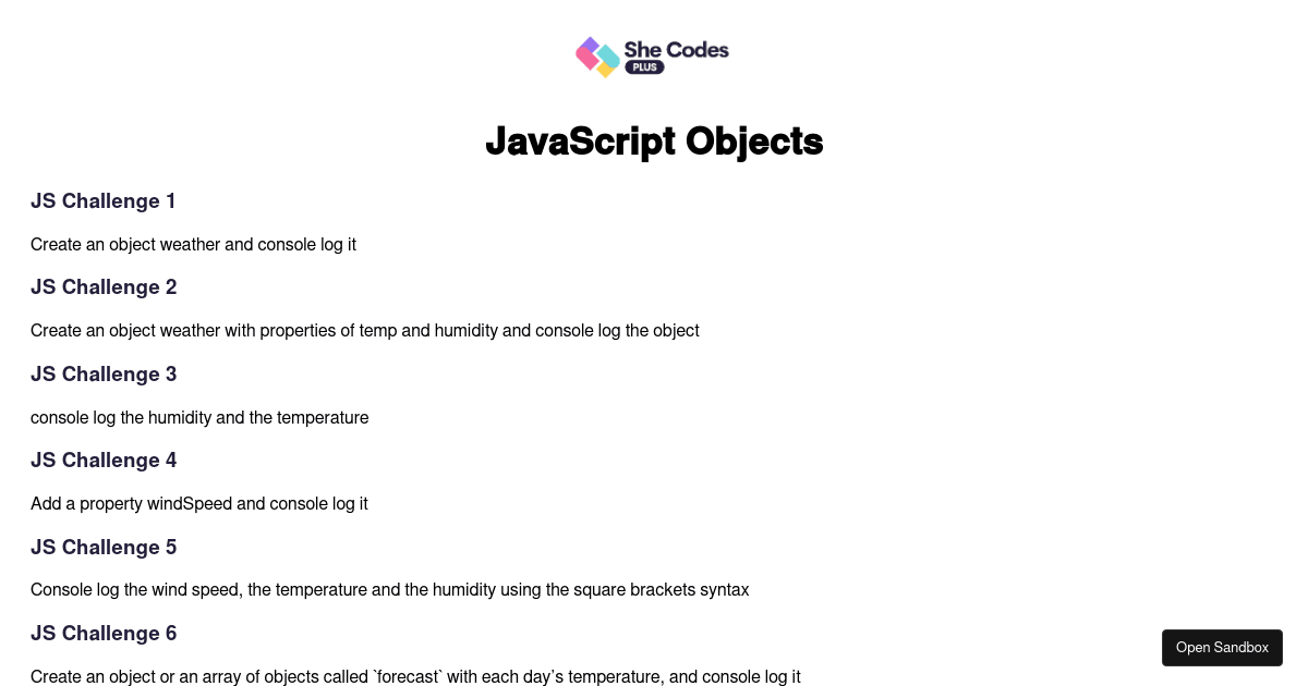 javascript-objects - Codesandbox