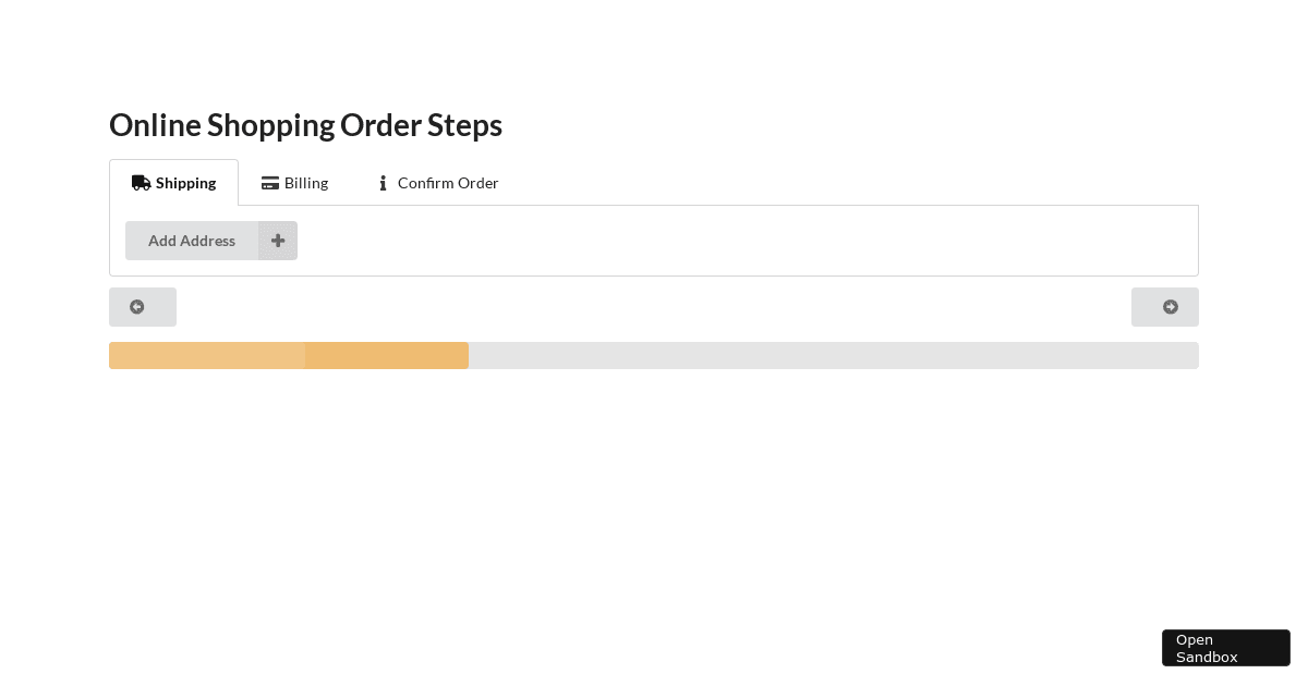 online-shopping-order-steps - Codesandbox