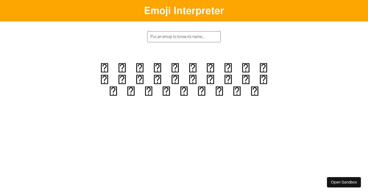 emoji-interpreter - Codesandbox