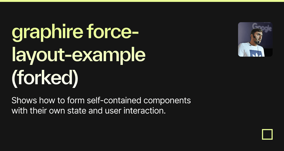 graphire force-layout-example (forked) - Codesandbox