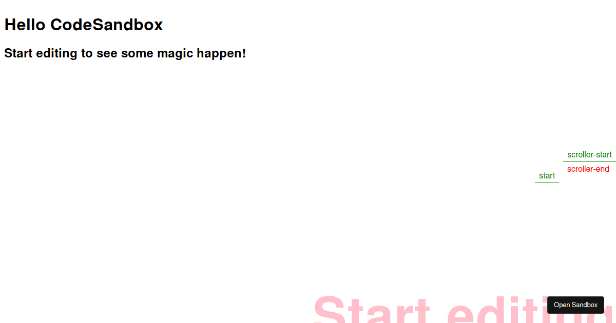 scroll-text - Codesandbox