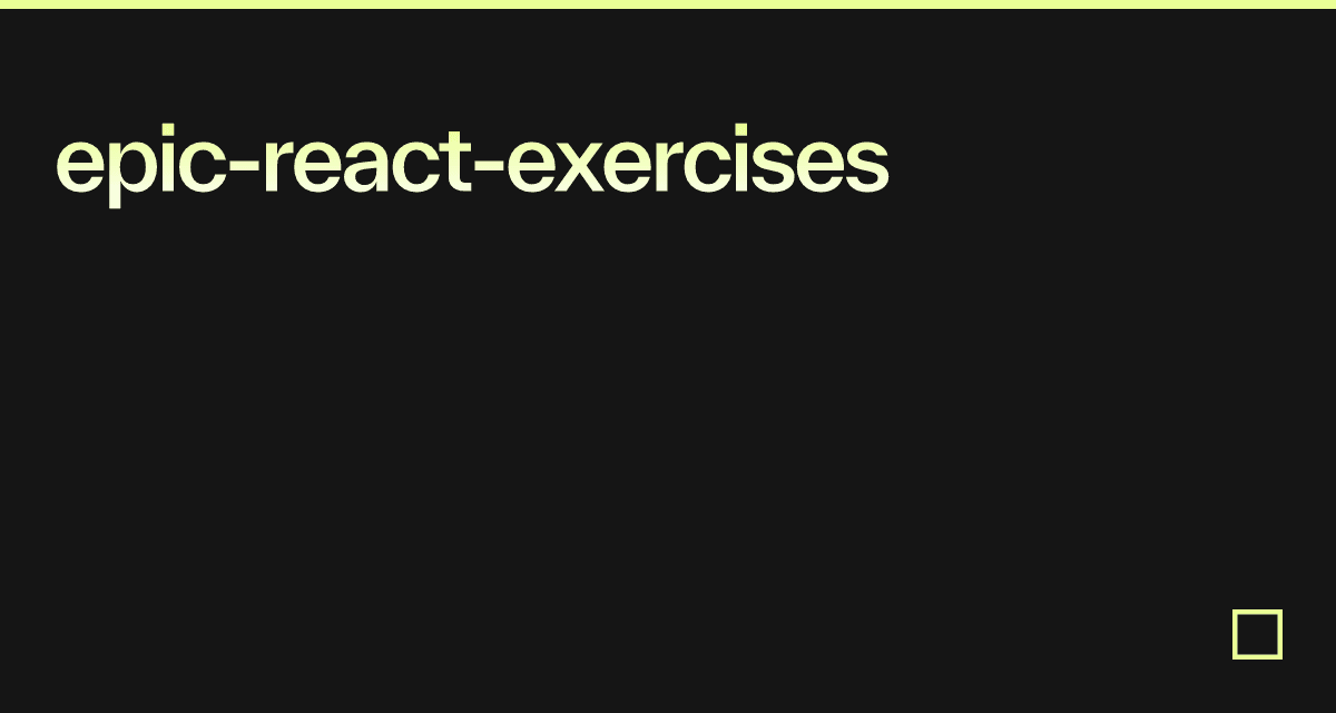 epic-react-exercises - Codesandbox